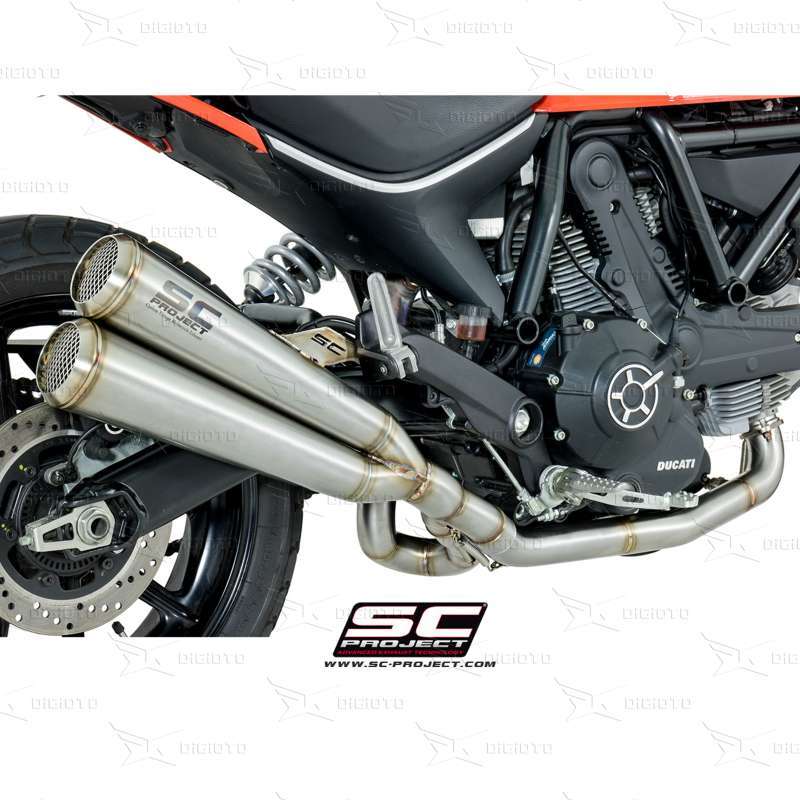 Jual SC Project Twin Conic 70'S Fullsystem Ducati Scrambler 400 2016 ...