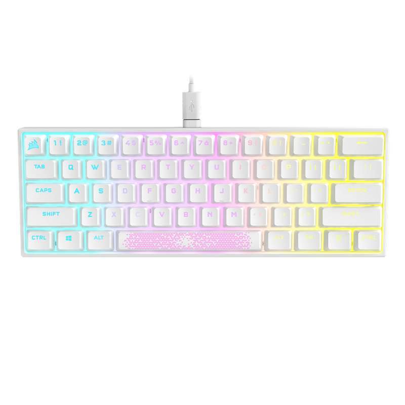 Jual CORSAIR K65 RGB MINI 60% Mechanical Gaming Keyboard White - CHERRY ...