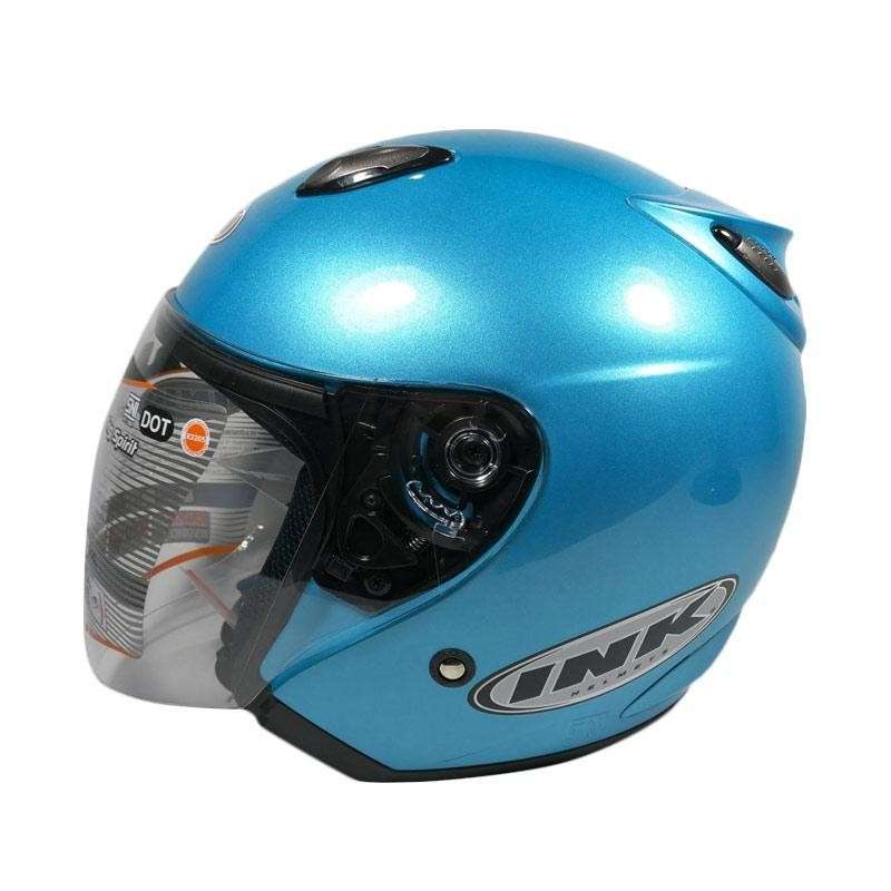 Jual Helm Ink Centro Biru Ice Blue Helm Ink Half Face Original - M Di ...
