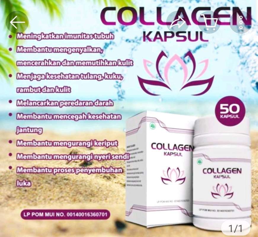 Jual COLLAGEN KAPSUL original isi 50 nutrisi kulit di Seller mama_salwa ...