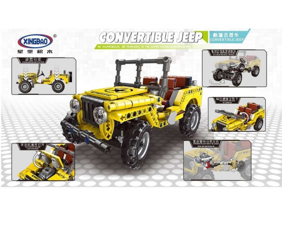 Jual XB07006 brick jeep technical building blocks isi 492 pcs di Seller ...