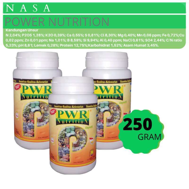 Promo POWER NUTRITION - PWR NASA 250gr - Pupuk Khusus Buah - Pupuk Buah ...