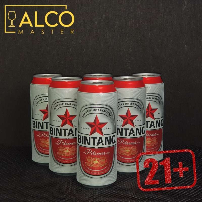 Promo 1 Karton Beer Bintang Can 500ml Diskon 13% di Seller Botol Minum ...