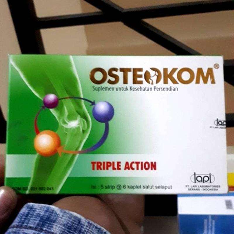 Jual Original Osteokom-box 5 Strip 30 Kaplet Di Seller Mubarak Farma ...
