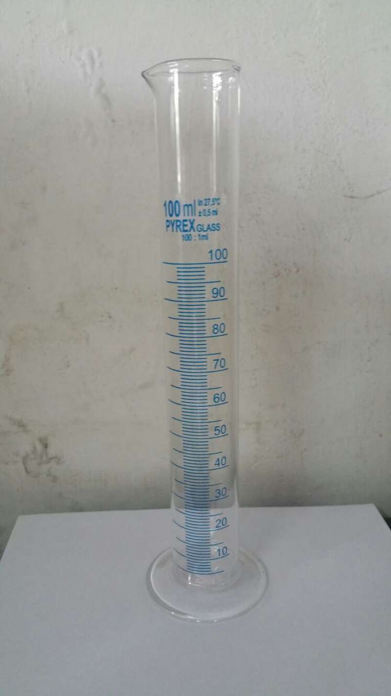 Promo Gelas ukur laboratorium 100ml Pyrex - Multicolour Diskon 3% di ...