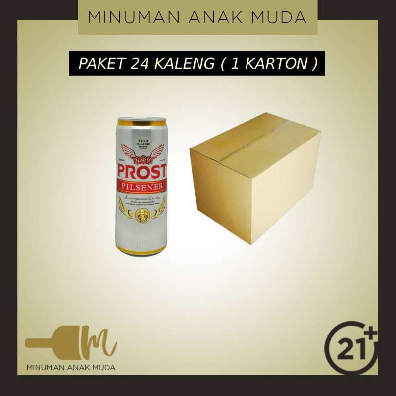 Jual Beer Bir Prost Pilsener Kaleng 320ml ( Paket 24 Kaleng ) di Seller ...