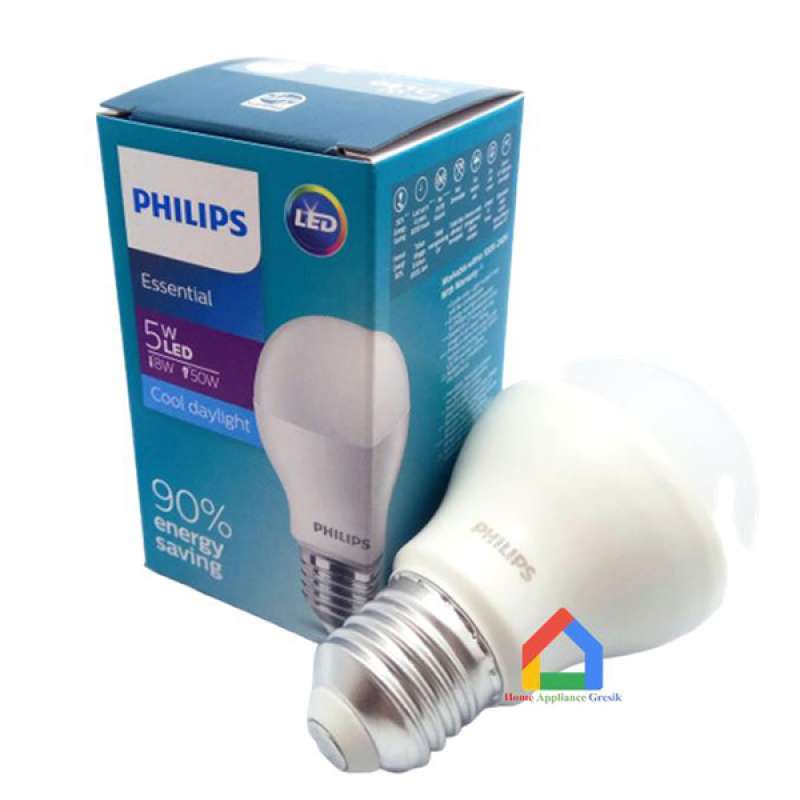 Promo Philips LED Essential 5 W Putih / Lampu LED [5 Watt] Diskon 11% di Seller Home Appliance ...