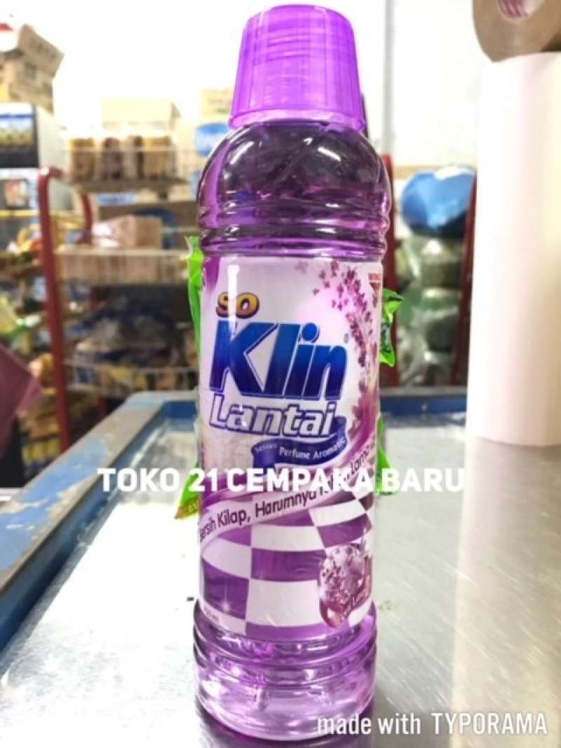 Jual So Klin Lantai Floral Lavender Botol 450ml | Soklin Lantai 450 Ml ...