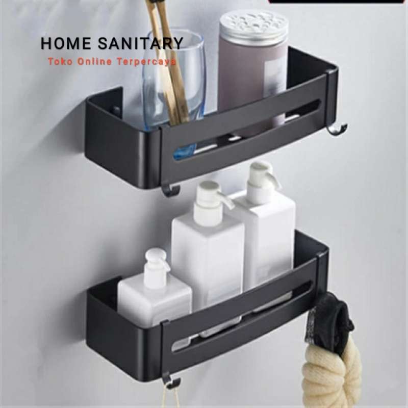 Jual rak sabun susun alumunium Hitam Rak Sampho Rak Sabun datar di ...