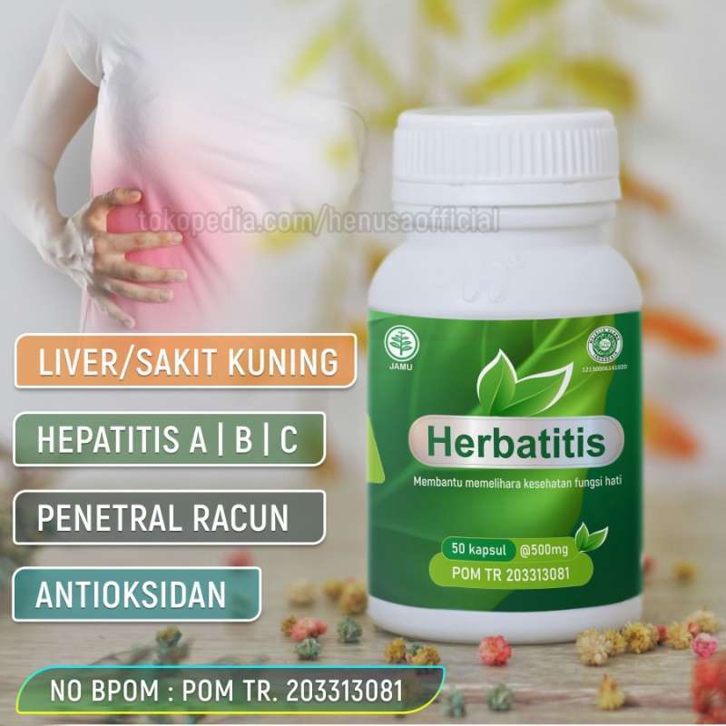 Jual HERBATITIS OBAT PENYAKIT LIVER HEPATITIS A B C AMPUH KUNING HBTI ...