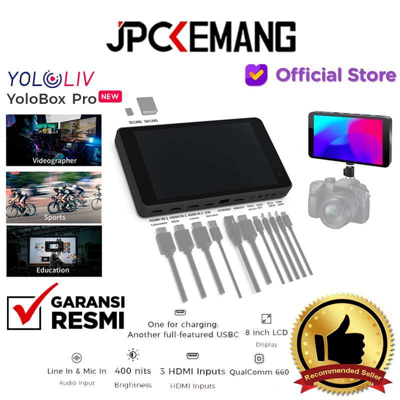 Jual JPC KEMANG YoloLiv YoloBox Pro Portable Live Streaming Studio Device GARANSI RESMI di ...