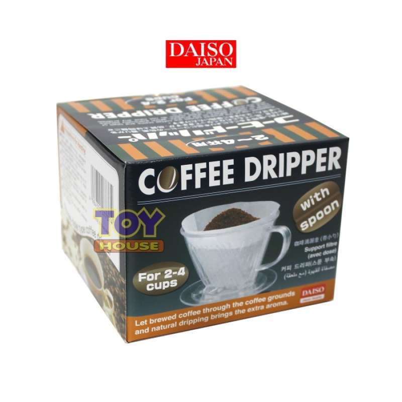 Jual COFFEE DRIPPER DAISO JEPANG CLEAR COFFEE MAKER FOR 2-4 CUPS di ...