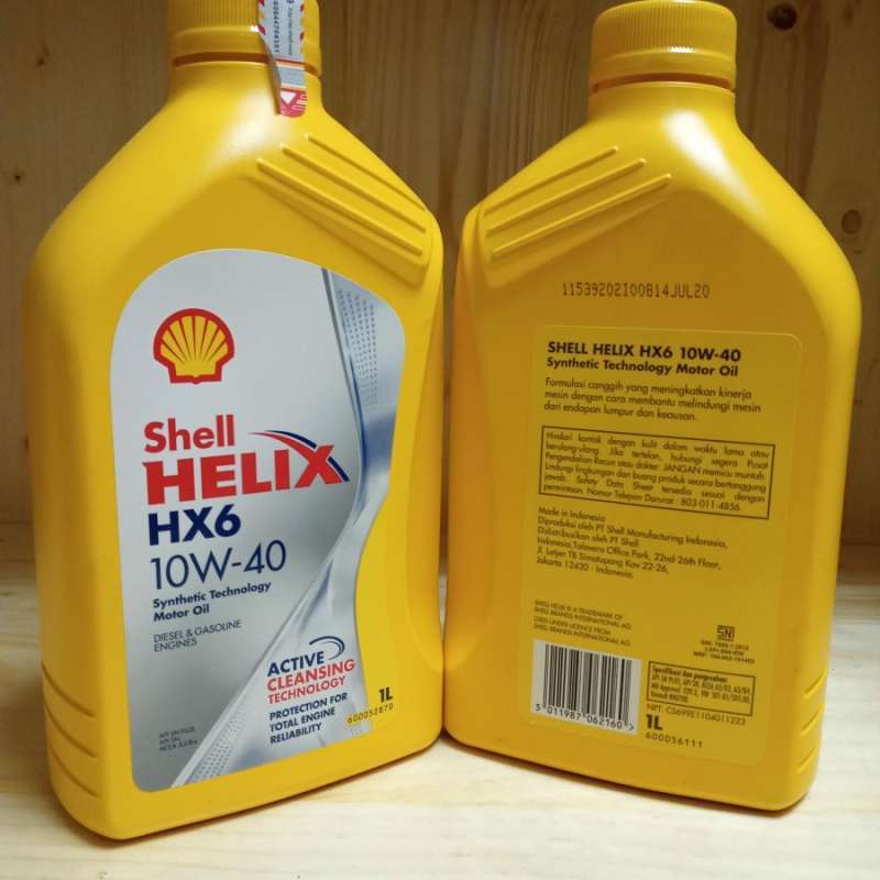 Jual OLI MOBIL SHELL HELIX HX6 10W-40 1 LITER di Seller Temanin Online ...