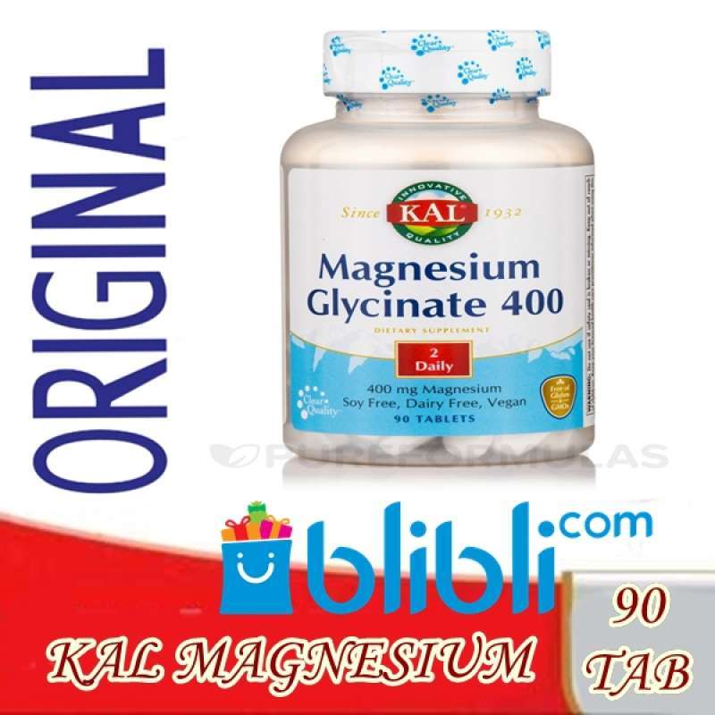 Jual KAL Magnesium Glycinate 400 - 90 tablets di Seller Obat Stamina Pria Wanita - Cempaka Baru ...