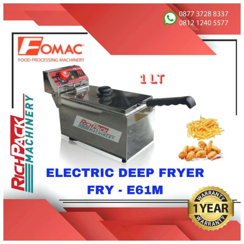 Jual Jual Deep Fryer Penggorengan Makanan Listrik Fry-e61m Fomac Di ...
