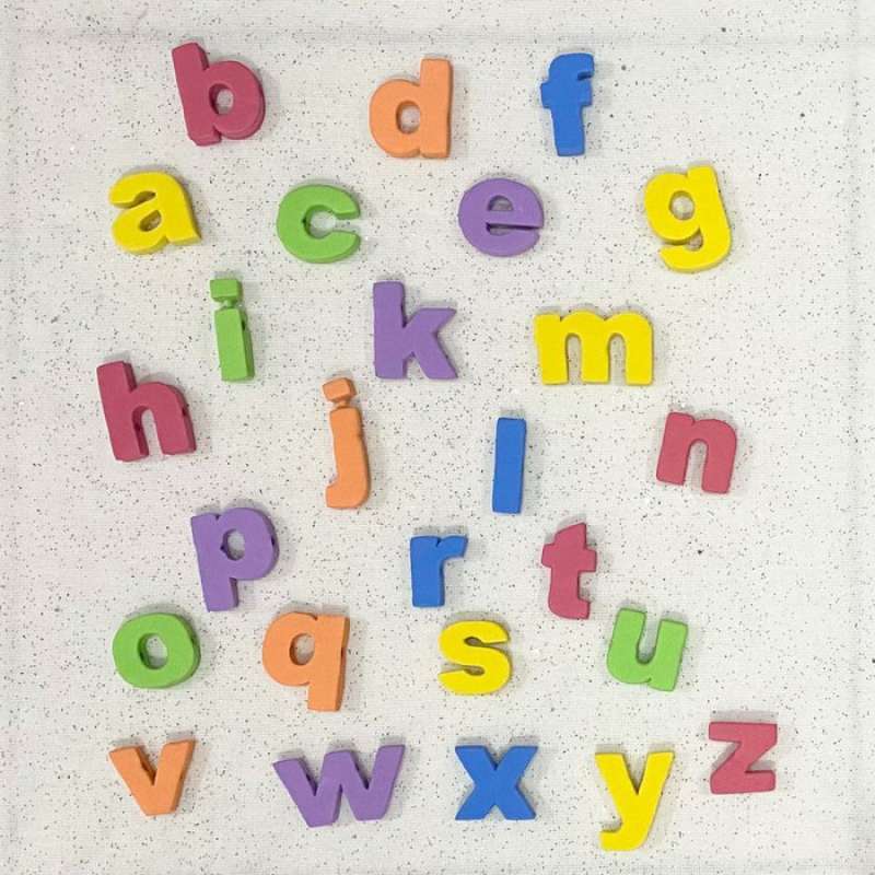 Jual Paket Meronce Alphabet Huruf Foam - Lacing Beads Alphabet ...