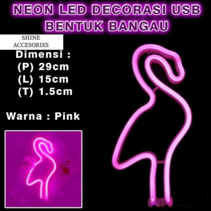 Jual Special Lampu Neon Led Usb Dekorasi Bangau Di Seller Cakrawala Store Blibli