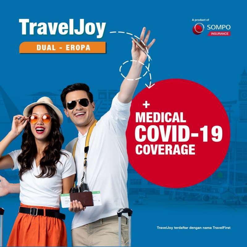 Jual Sompo Traveljoy Internasional ( + Medical Covid) - Dual Plan Area ...