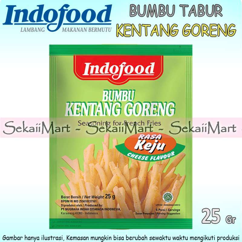Promo Indofood Bumbu Kentang Goreng Rasa Barbeque / Jagung Bakar / Keju ...