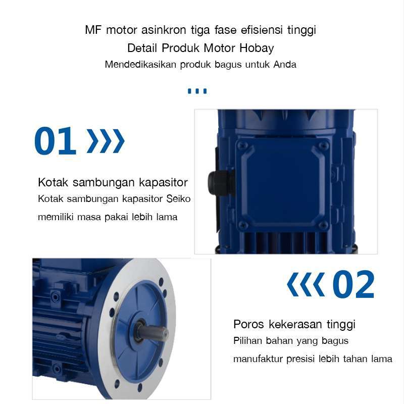 Jual Motor Asinkron Tiga Fase Efisiensi Tinggi Ms Tahan Lama Dan Kuat ...