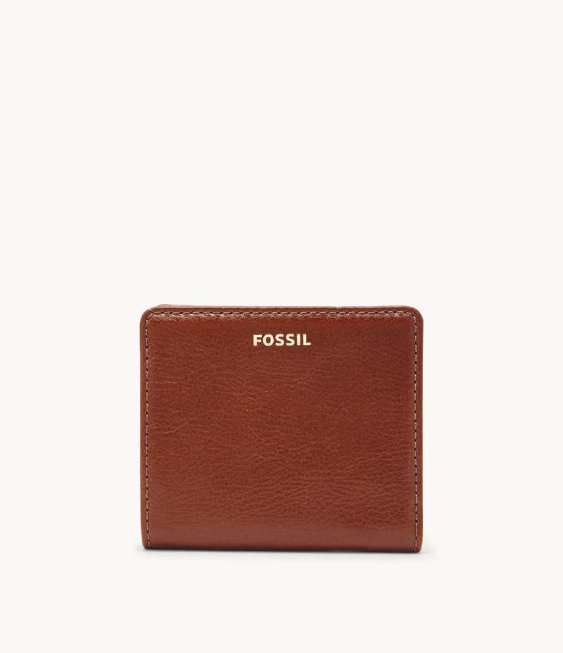 Promo Fossil Madison Bifold Wallet Leather Brown - Dompet Mini Wanita ...