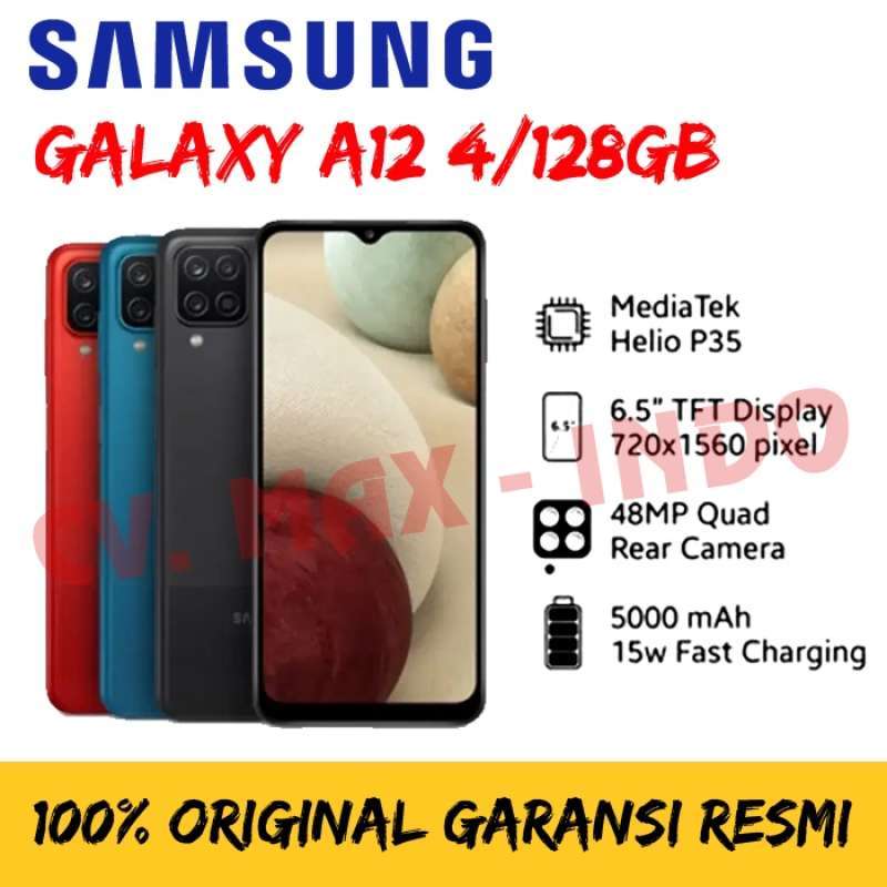 Jual SAMSUNG SMARTPHONE GALAXY A12 4 GB/128 GB (SM-A127F/DS) 6,5 di ...