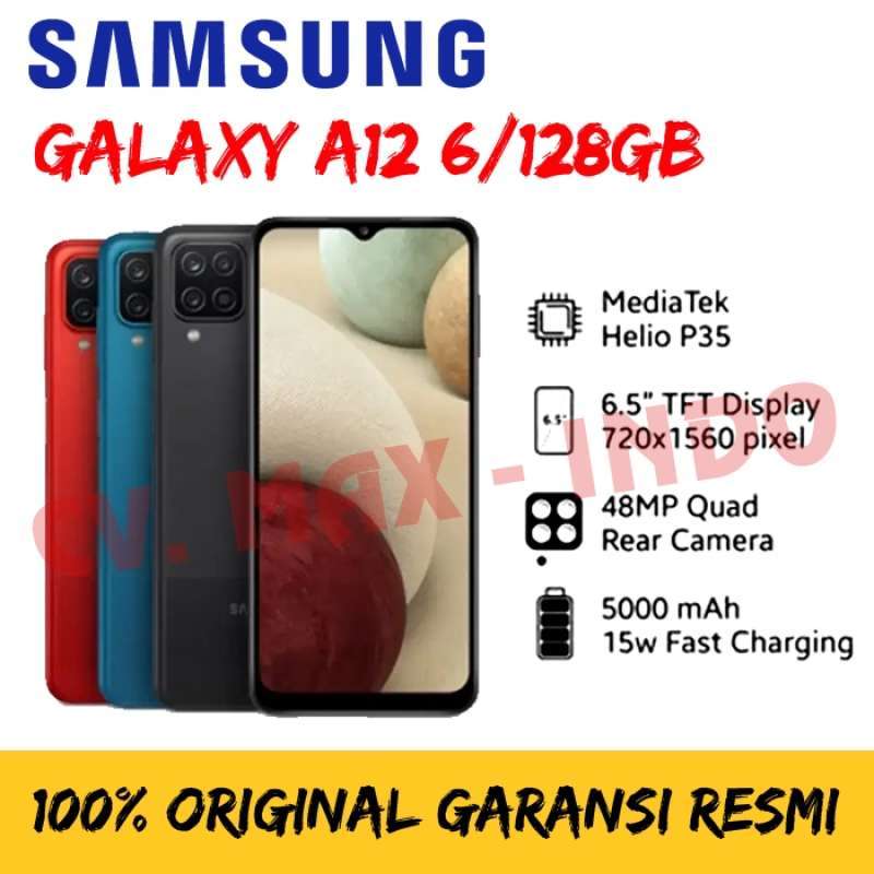 Jual SAMSUNG SMARTPHONE GALAXY A12 6 GB/128 GB (SM-A127F/DS) 6,5 di ...