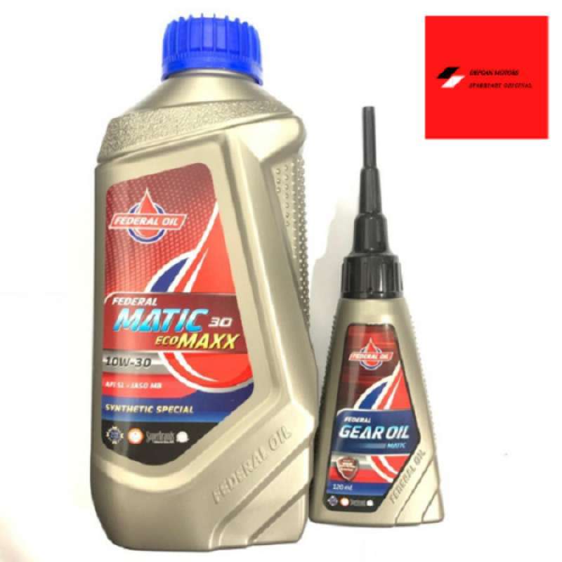 Jual OLI FEDERAL MATIC ECOMAXX 10W30 800ML Dan OLI GARDAN ORIGINAL di ...