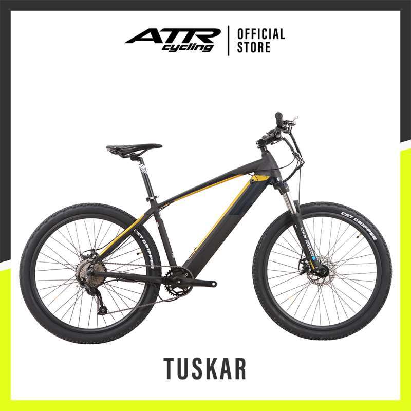 Jual United Bike Sepeda Gunung Listrik E-mtb 27.5 Tuskar (20) Bk-slv-gd ...