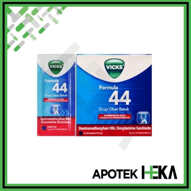 Jual Vicks Formula 44 Sachet 5 Ml Box Isi 24 Sachet Di Seller Apotek ...