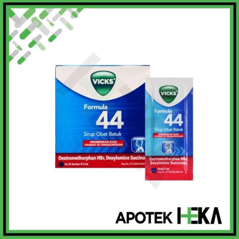 Jual Vicks Formula 44 Sachet 5 Ml Box Isi 24 Sachet Di Seller Apotek ...