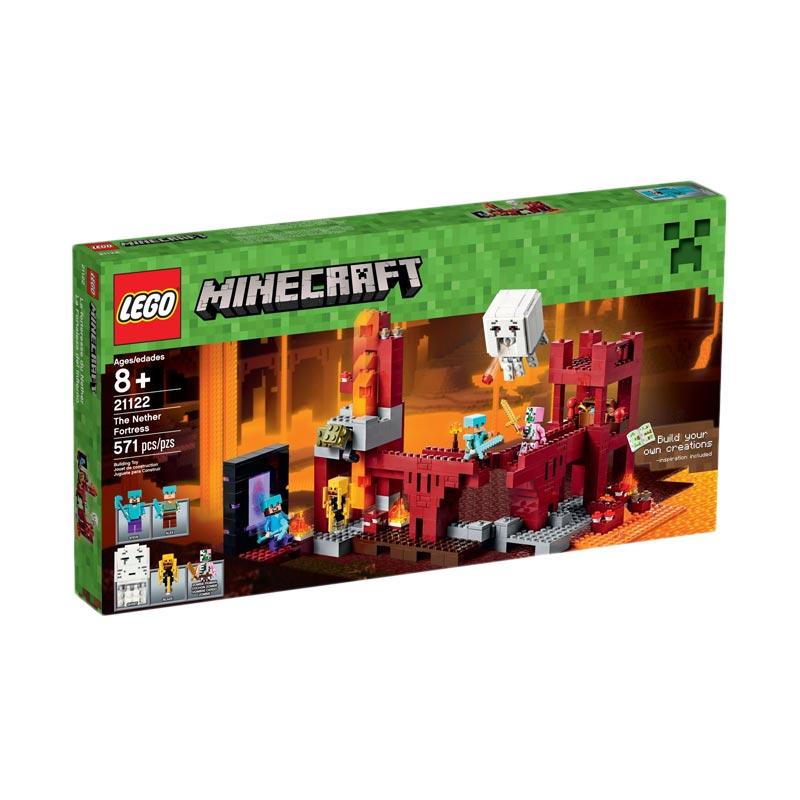 Jual LEGO Minecraft 21122 The Nether Fortress Blocks & Stacking Toys di ...