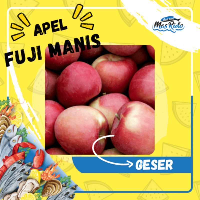 Jual Ikan Asin Mas Rido Buah Apel Fuji Rrc Rossy Premium Manis Segar ...