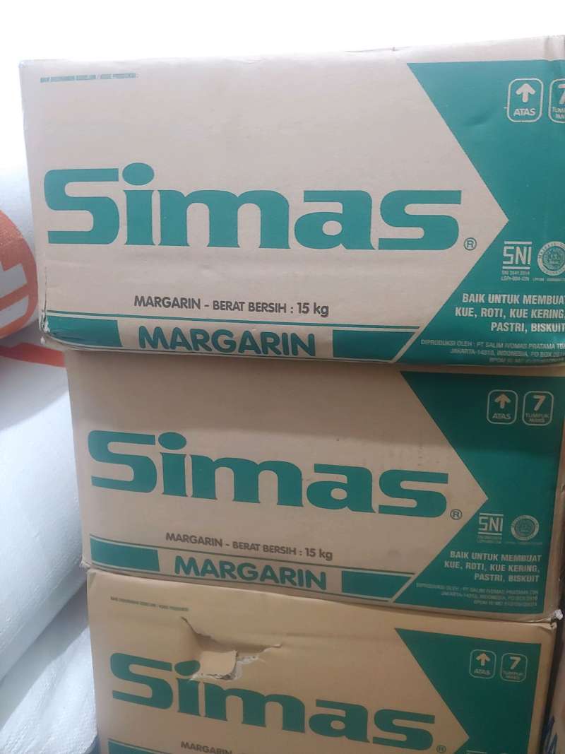 Promo Simas Margarine 15 Kg Diskon 7% Di Seller Meldia Cake - Kreo ...