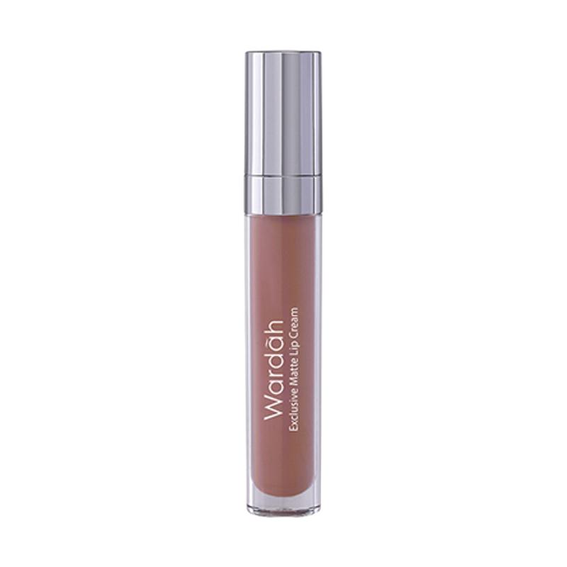 Jual Wardah Exclusive Matte Lip Cream Lipstick - 03 See You Latte di ...