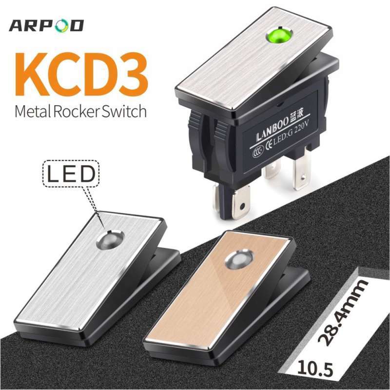 Jual FREE ONGKIR 2810.5 Series 16amp Saklar Rocker Switch On-Off 2 ...