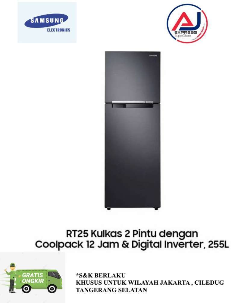 Promo Samsung Kulkas 2 Pintu RT25FARBDB1 Digital Inverter 255L Diskon 9 ...