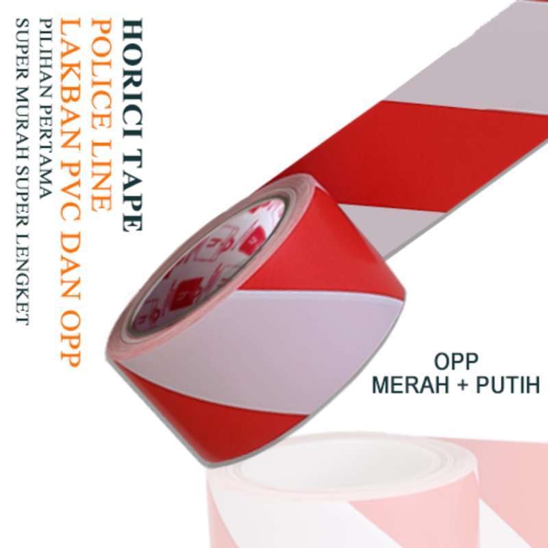 Jual Warning tape merek Horici/OPP PVC Police Line tape Barricade tape ...