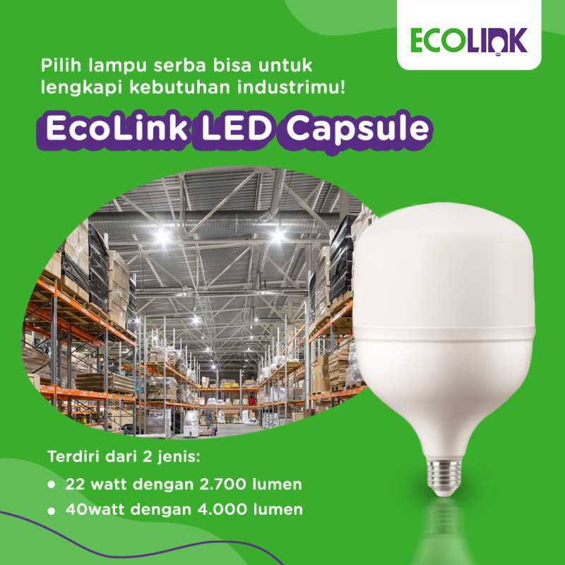 Jual Ecolink Lampu Led Capsule Bulb Bohlam 22 W Watt 22watt 22w Putih ...