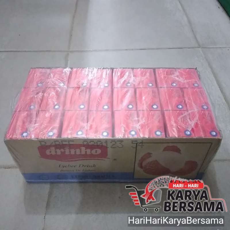 Jual Minuman Kotak Drinho Lychee Flavoured Drink 24's X 250ml-per ...