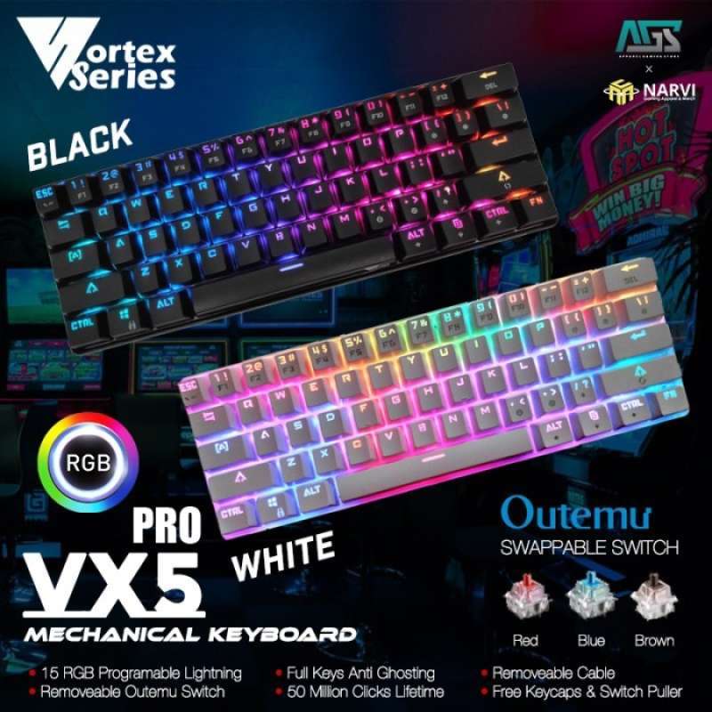 Jual VORTEXSERIES VX5 PRO Mechanical Outemu Switch - Gaming Keyboard ...