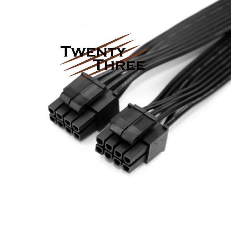 Jual Kabel Splitter 8 Pin Cpu To Dual 4+4 Pin Flat Cable Motherboard ...