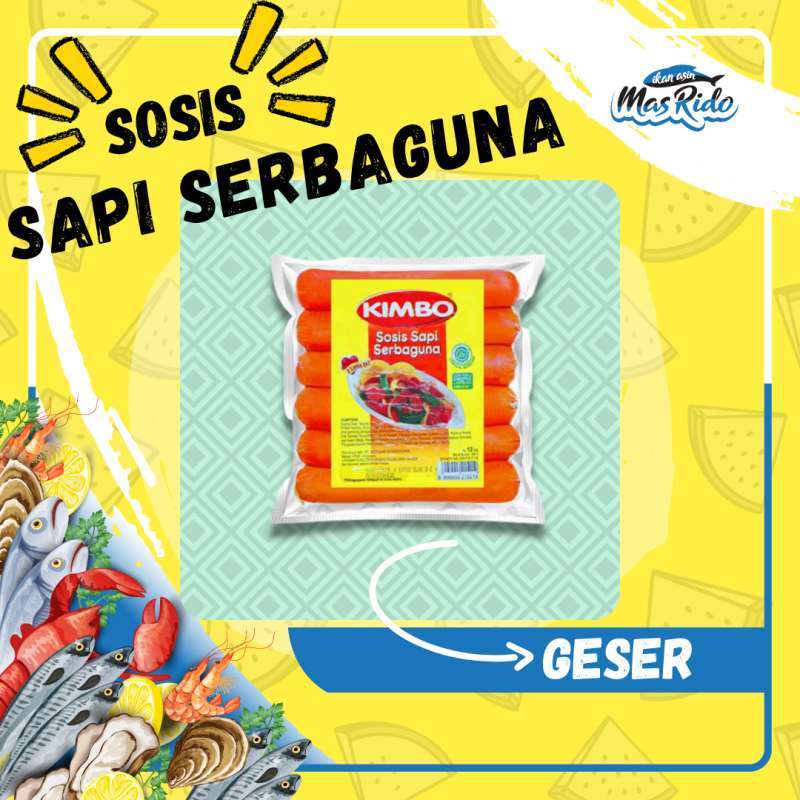 Jual Ikan Asin Mas Rido Sosis Sapi Serbaguna Kimbo Beef Sausages Sosis ...