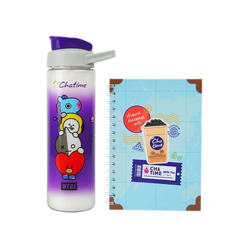 Jual CHATIME BT21 TUMBLR + CHATIME AGENDA 2022 di Seller Chatime ...
