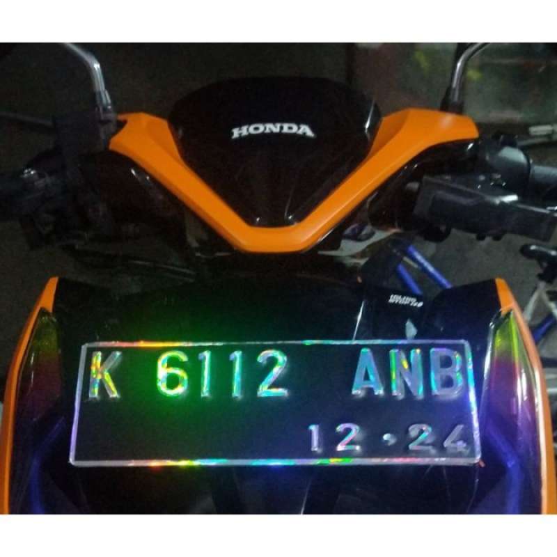 Jual Sticker Stiker Cutting Hologram Plat Nomor / Stiker Plat Motor di ...