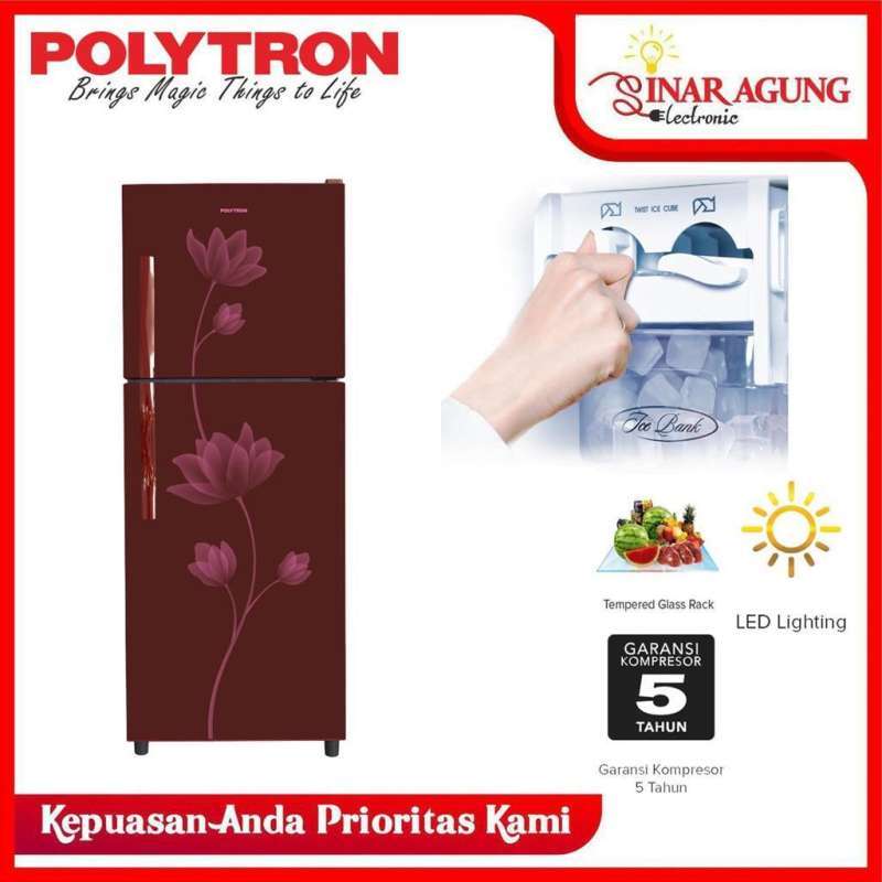 Jual Polytron Kulkas 2 Pintu Merah Original, Murah & Diskon Januari ...