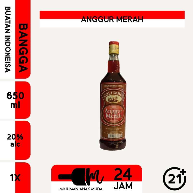 Promo Columbus Anggur Merah 650ml mirip Amer Orang Tua OT / Kawa Kawa ...