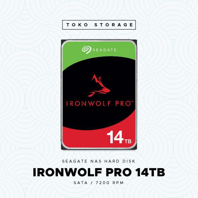 Jual Seagate IronWolf Pro HDD / Hardisk NAS Iron Wolf Pro 14TB SATA ...
