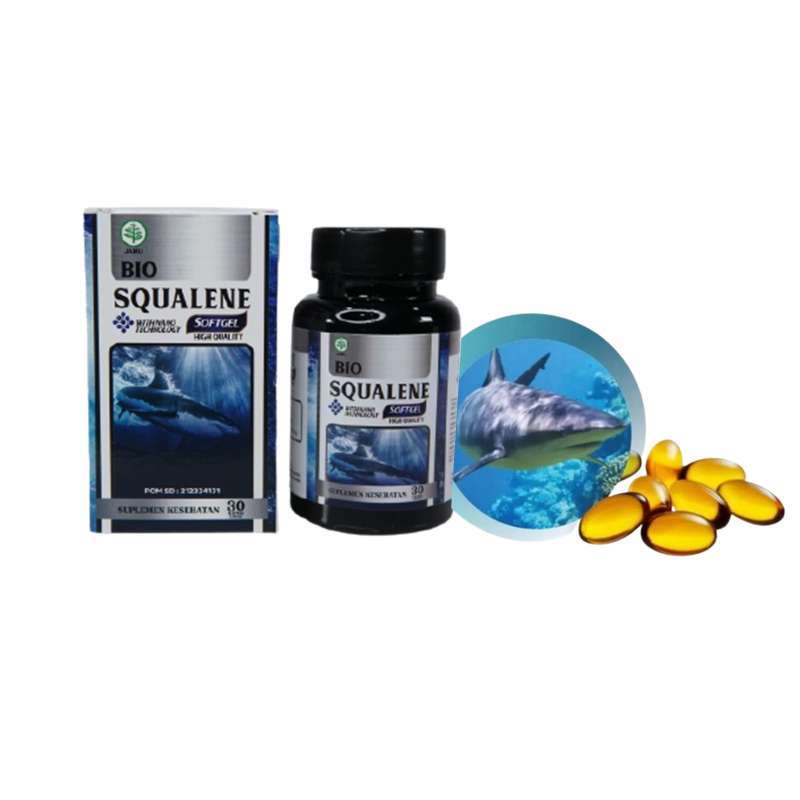 Jual Bio Squalene Softgel 100% Asli Shark Liver Oil - Minyak Hati Ikan ...