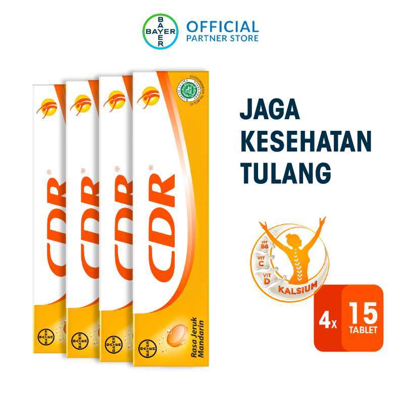 Promo FS - CDR Suplemen Kalsium Rasa Jeruk [60 Tablet] Diskon 21% di ...